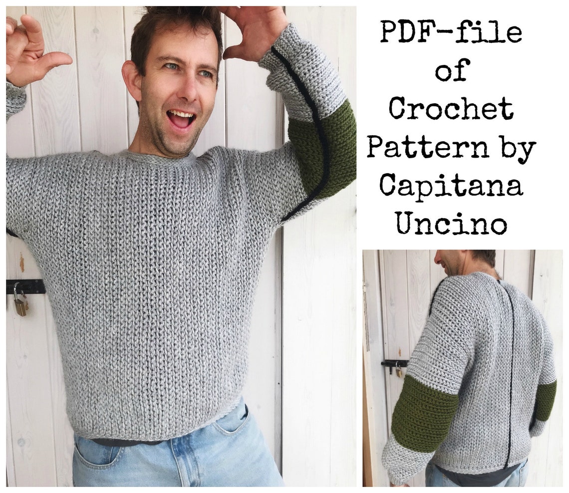 Pdf-file for Crochet PATTERN for Tell Me a Story Sweater for - Etsy