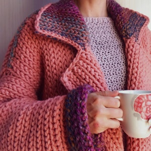 Pdf-file for Crochet PATTERN, Wandering Jane Jacket, 5 Different Sizes ...