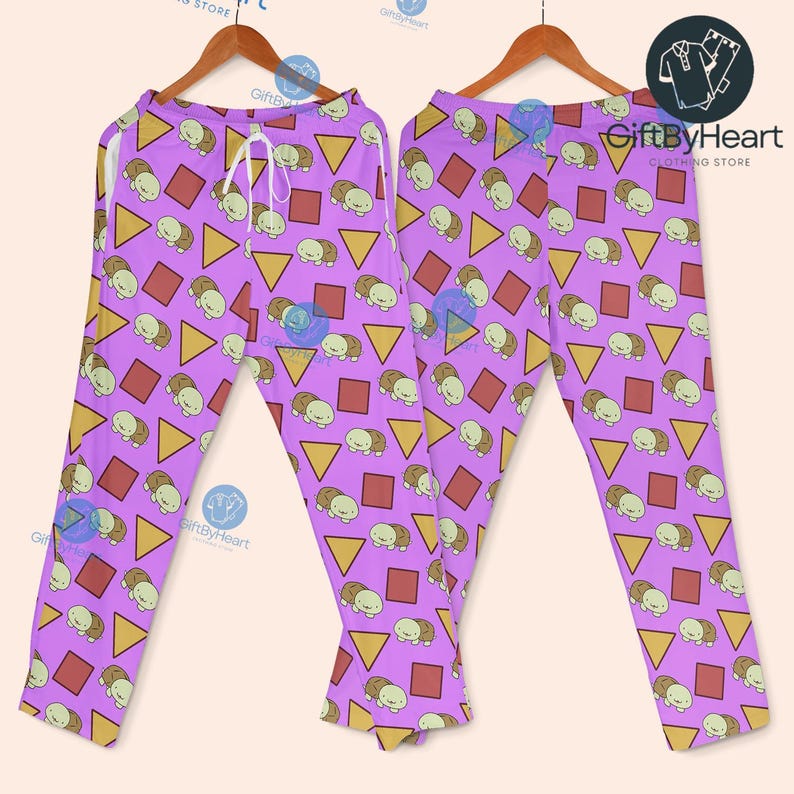 Kpop Demon Hunters Pajama Pants – Zoey’s Turtle Print Sleepwear ...