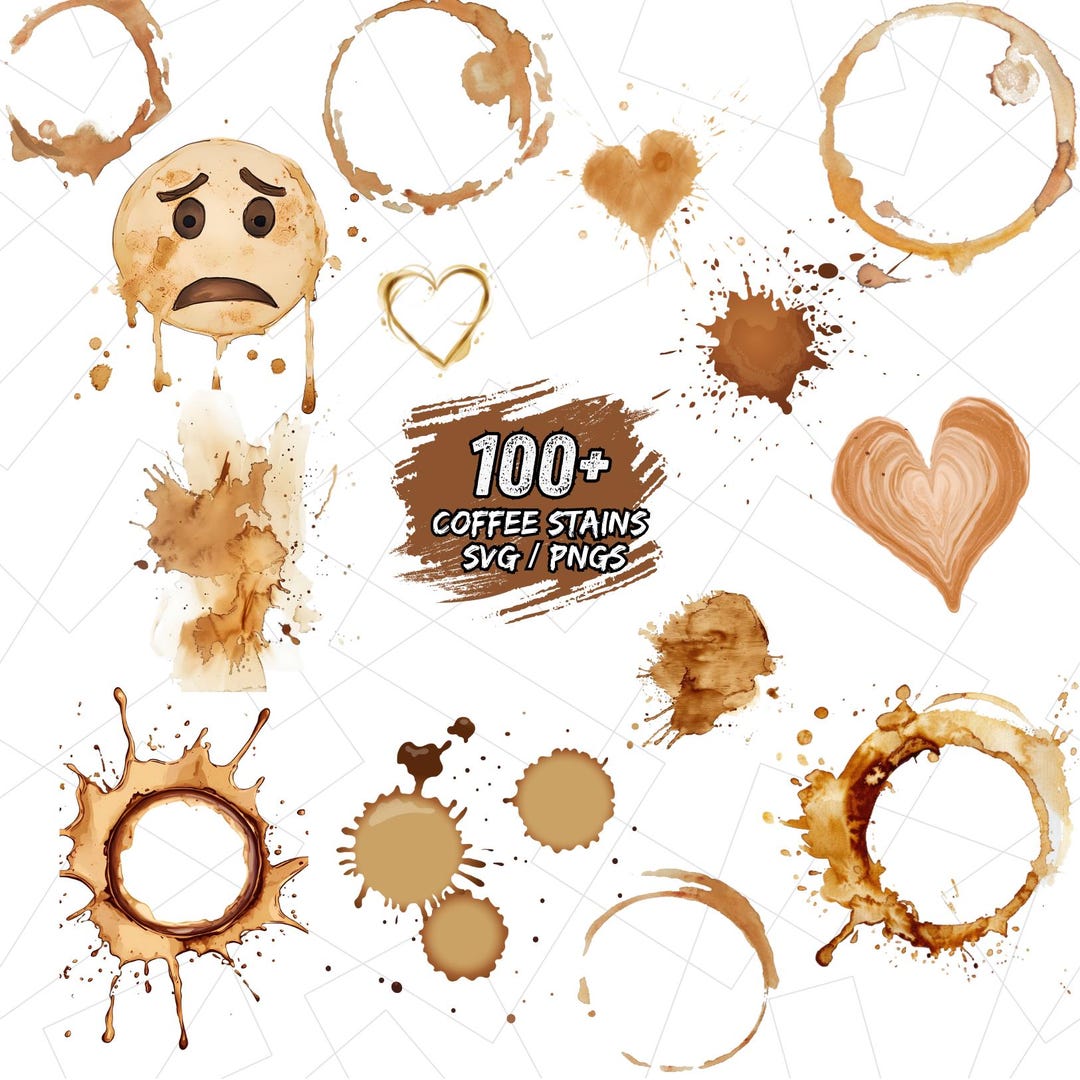 Coffee Stains Png Bundle, Coffee Stains Clipart, Coffee Stains Svg ...