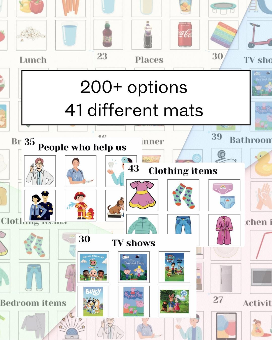 Non Verbal Communication Tool | ASD | Visual Support | AAC PECS Style ...