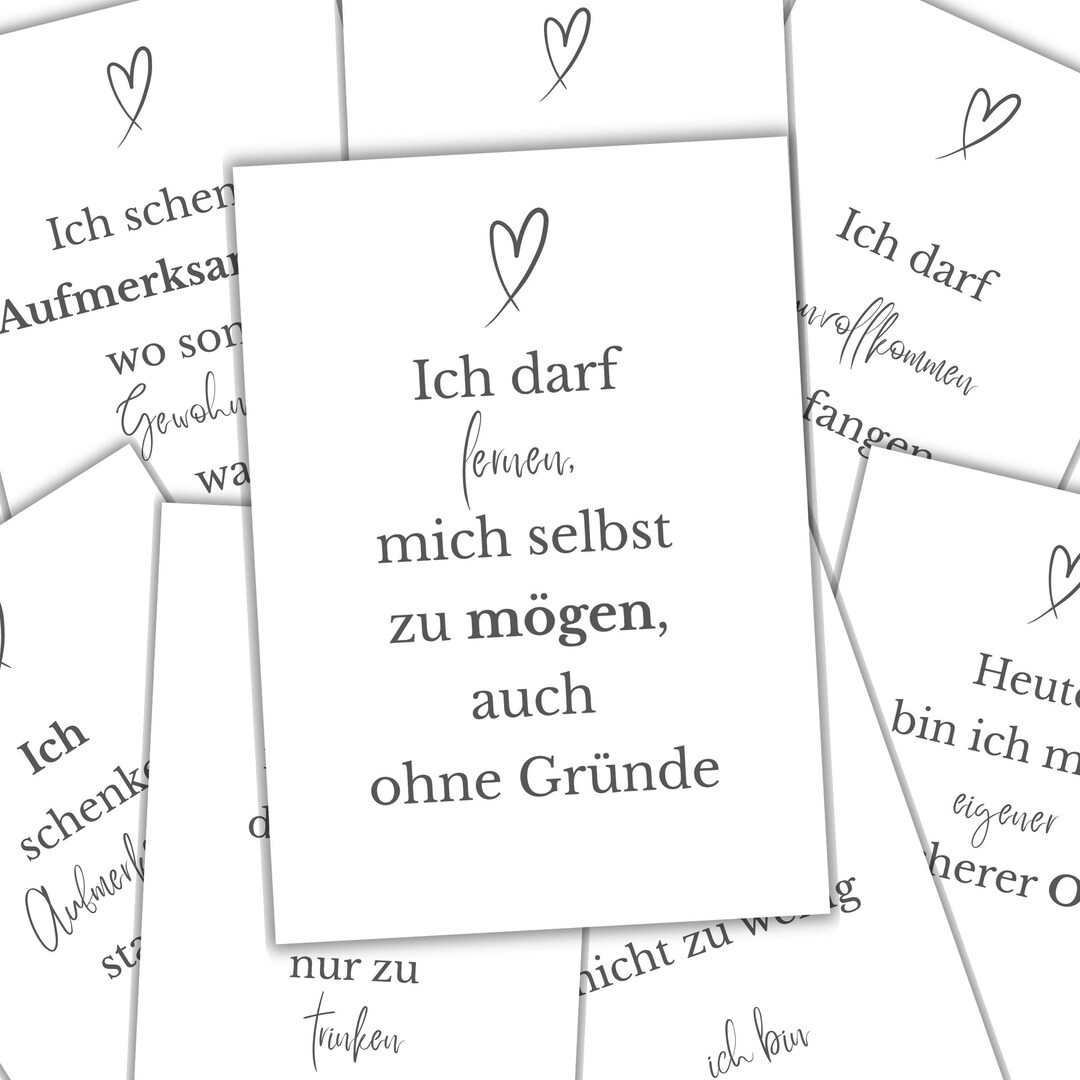 Self-love Card Set With 30 Prompts for Mindfulness and Small Moments ...