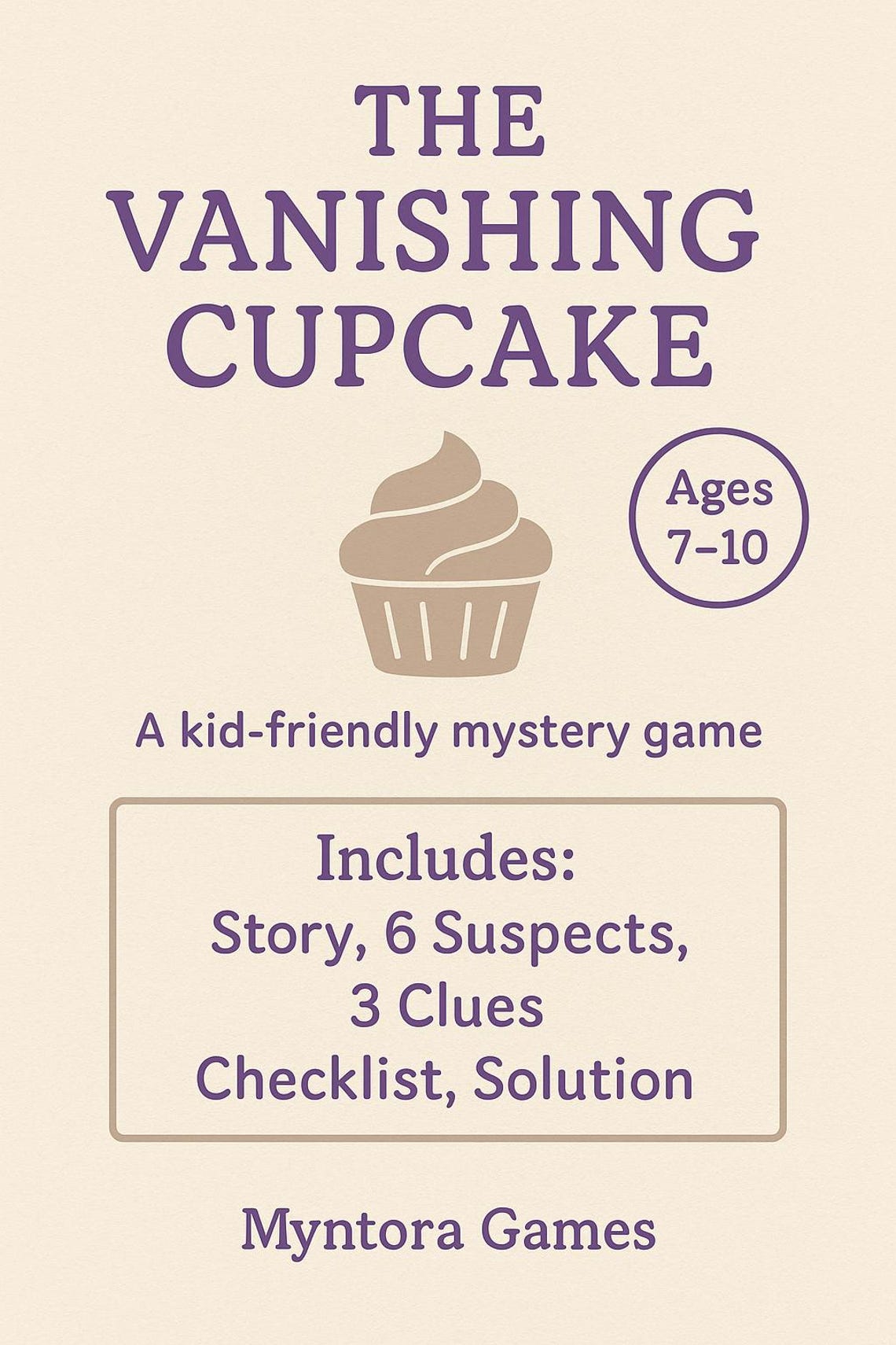 The Missing Cupcake | Kids Mystery Game | Printable Detective Adventure ...
