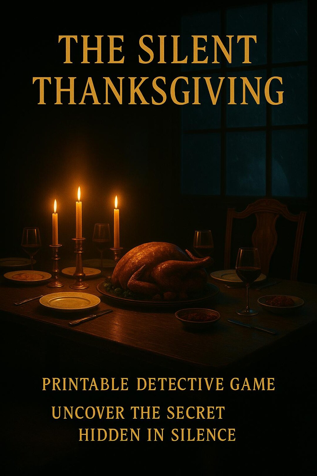 The Silent Thanksgiving | Printable Murder Mystery Game | Thanksgiving ...