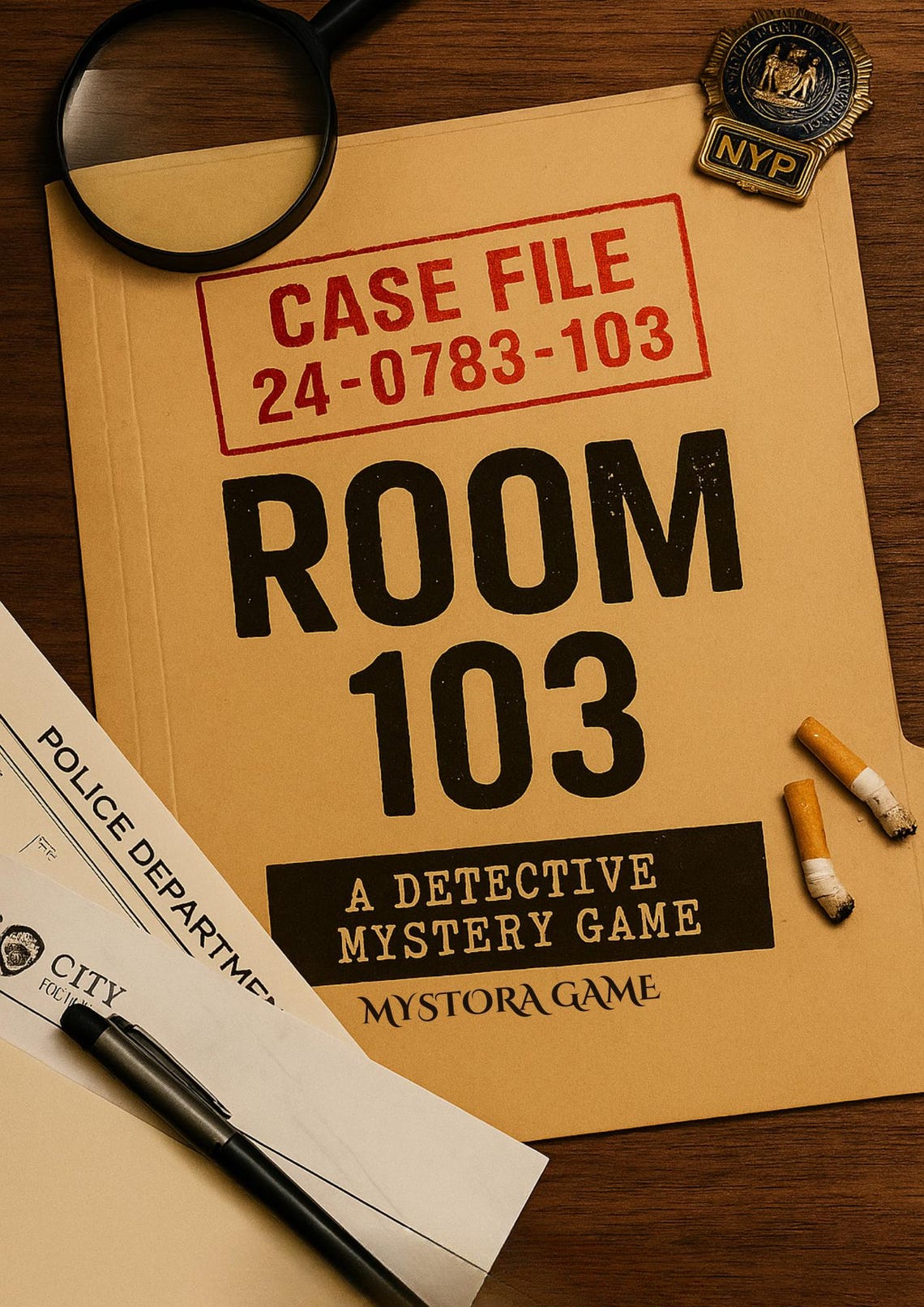 Room 103 Murder Mystery Game | Printable Detective Case File | Escape ...