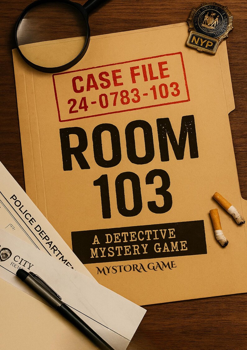 Room 103 Murder Mystery Game | Printable Detective Case File | Escape ...