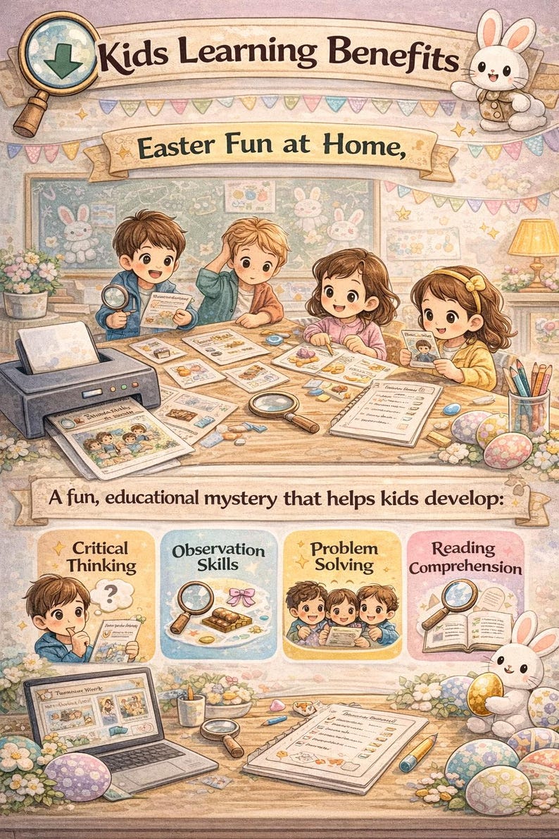 The Case of the Missing Easter Egg | Printable Detective Game for Kids ...