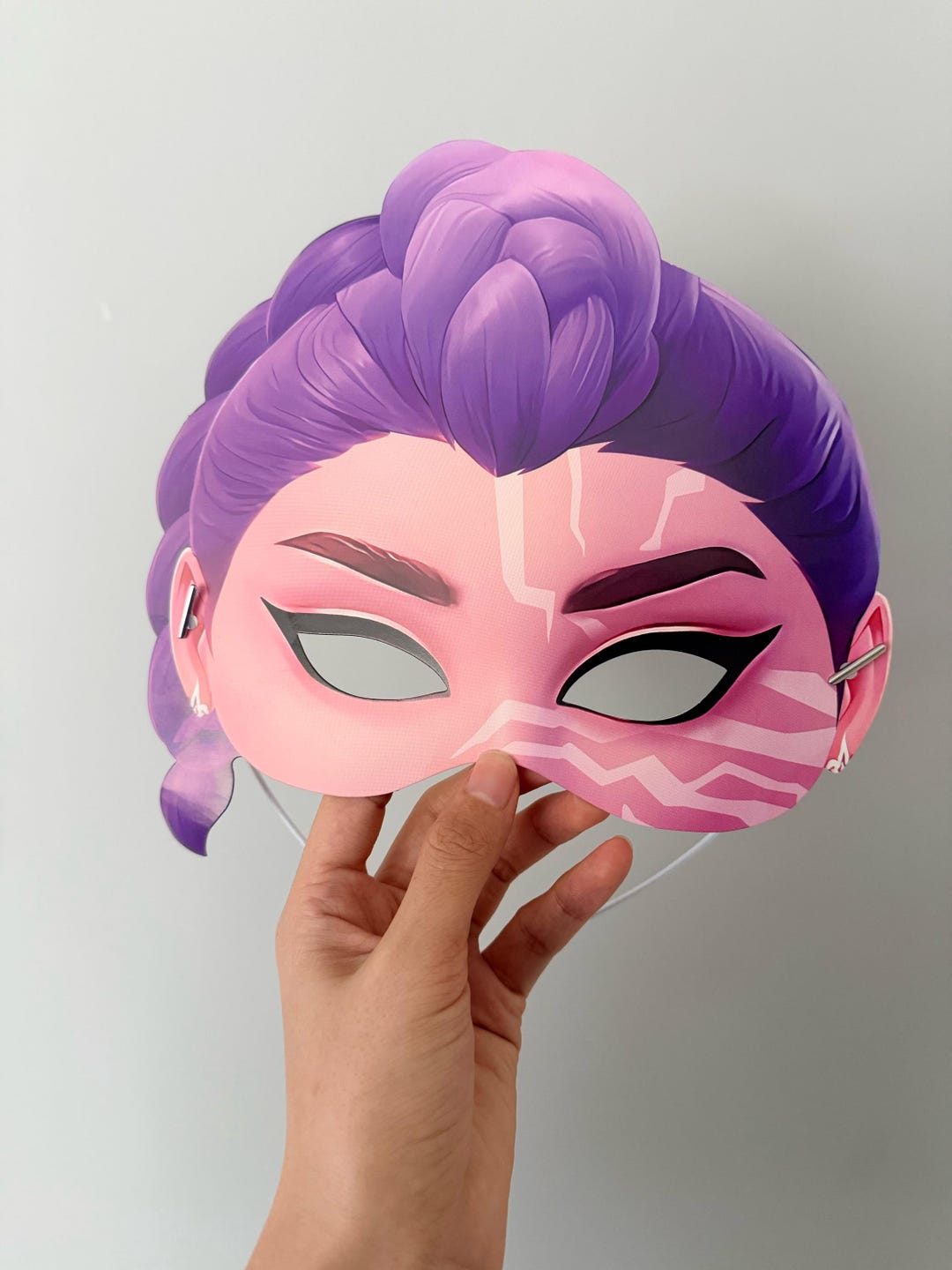 K-pop Demon Hunters Paper Half Face Mask | Birthday Party Prop | Photo ...