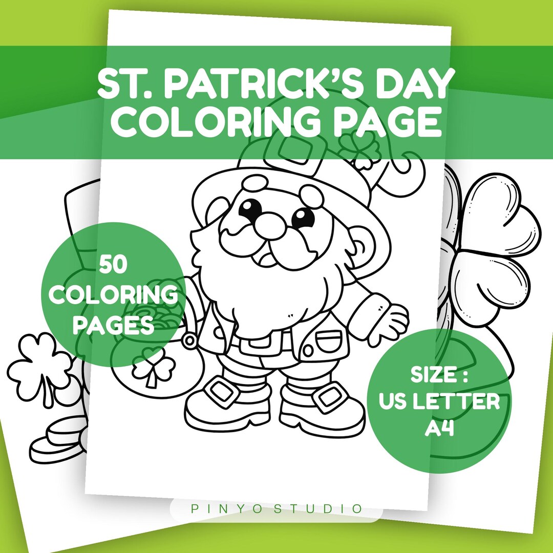 Coloriages à imprimer pour la Saint-Patrick - 50 feuilles à colorier ...