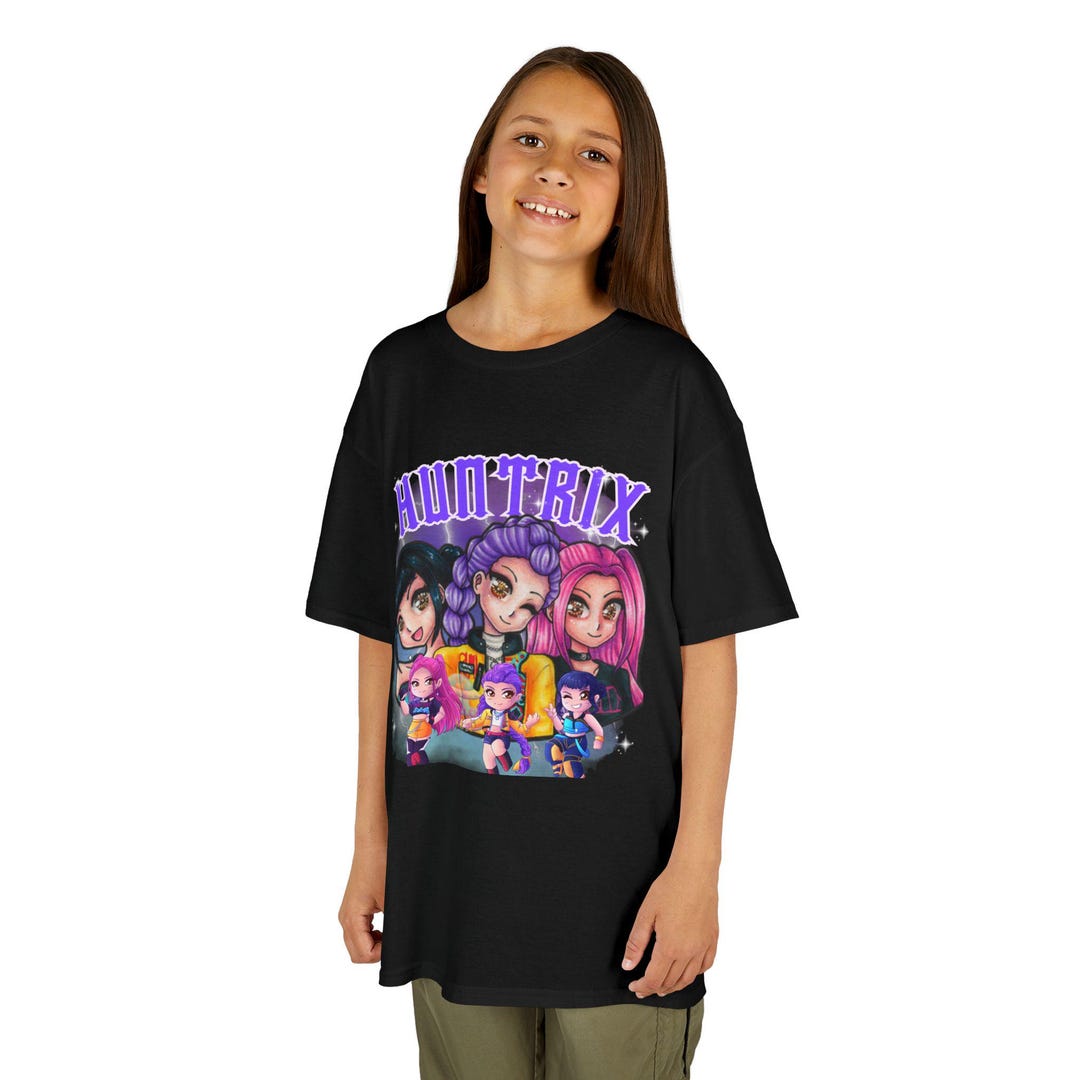 Hunitrix Kpop Demon Hunter Character Squad Kids Tee,shirt,k Pop Demon ...