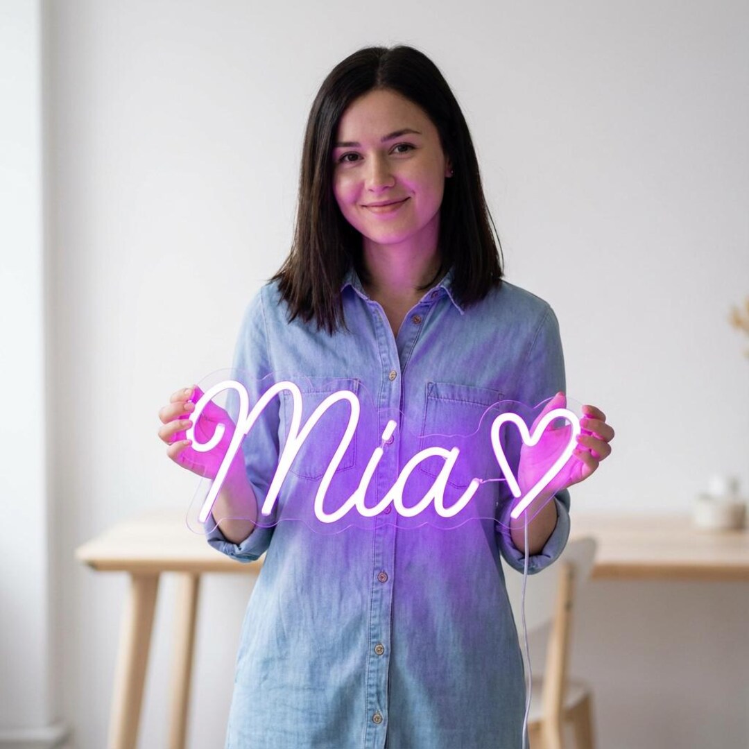 Custom Neon Kids Names | Neon Light Signs | Name Neon Sign | Light Sign ...