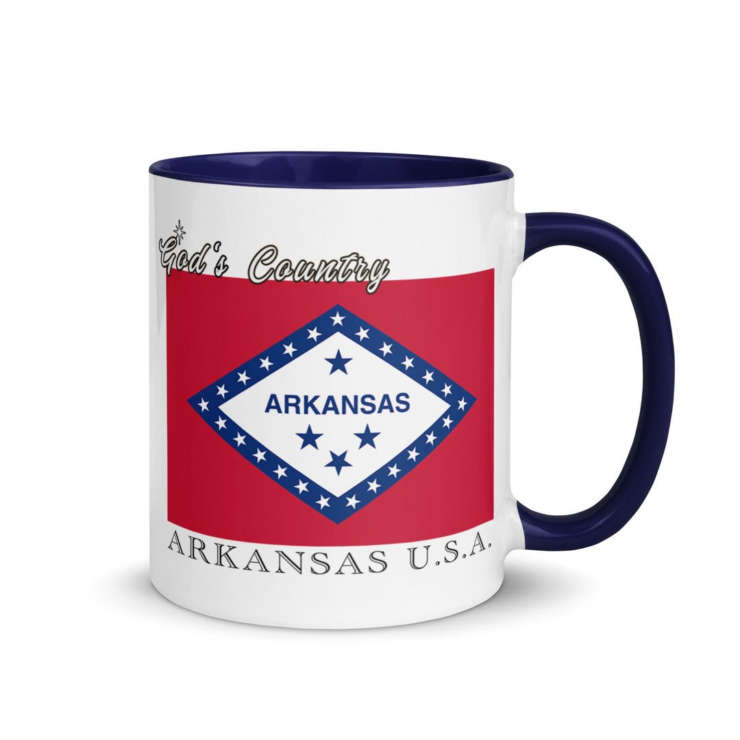 Arkansas Mug – “god’s Country” State Map Art – Arkansas Gift - Etsy
