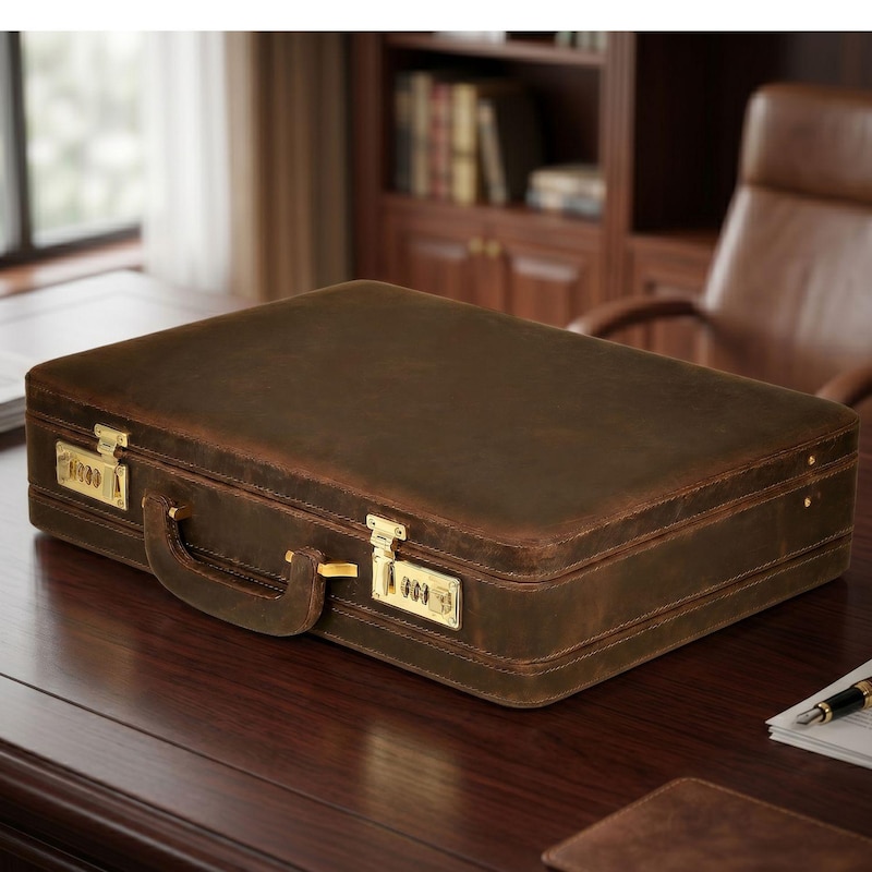 Briefcase Mens Executive - Etsy