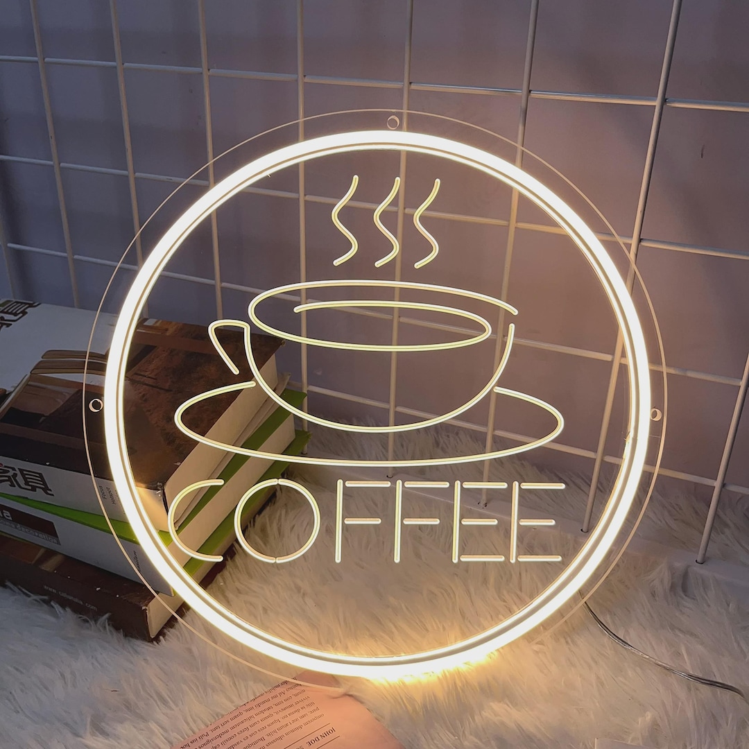 Custom LED Neon Coffee Sign, Cafe Bar Decor, Kitchen Wall Art - Etsy