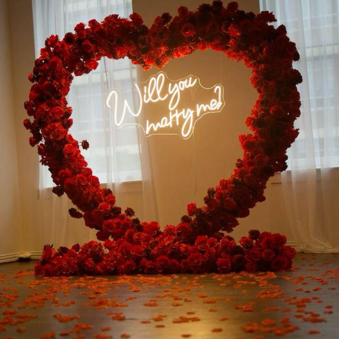 Will You Marry Me Neon Sign | Proposal & Wedding Decor | Romantic ...