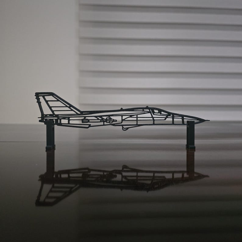 General Dynamics F 111 Aardvark Airplane Silhouette, 3D Printed Desk ...