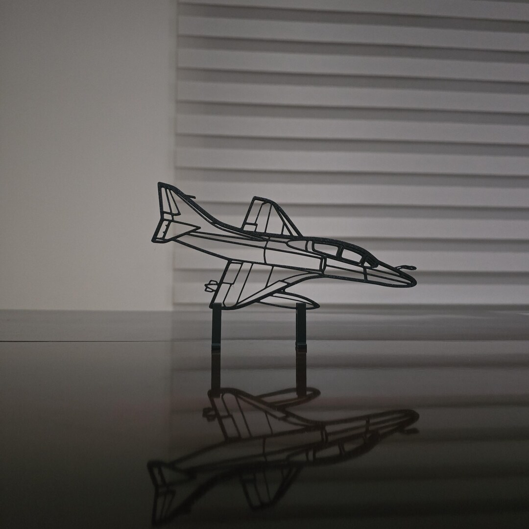 Douglas TA 4J Skyhawk Airplane Silhouette, 3D Printed Desk Decor - Etsy