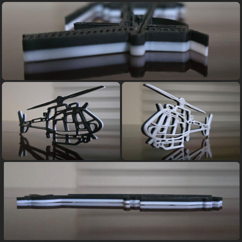 Northrop F 5 Tiger 2 Airplane Silhouette, 3D Printed Desk Decor - Etsy