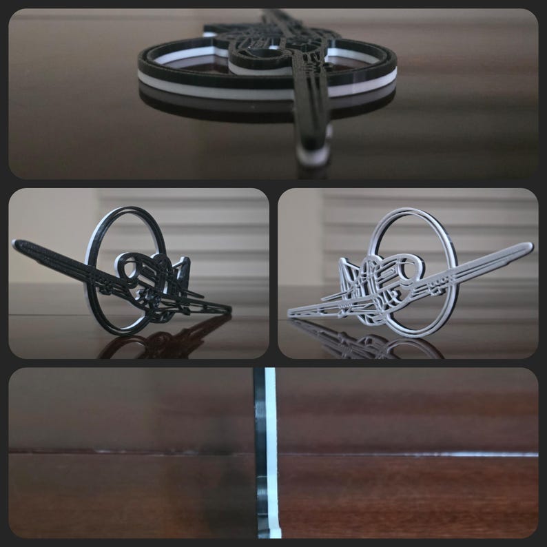 Boeing B 52 Stratofortress Airplane Silhouette, 3D Printed Desk Decor ...