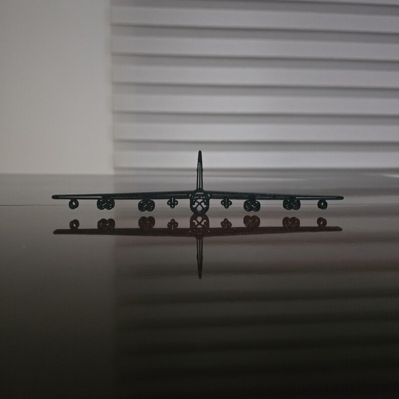 Boeing B 52 Stratofortress Airplane Silhouette, 3D Printed Desk Decor ...
