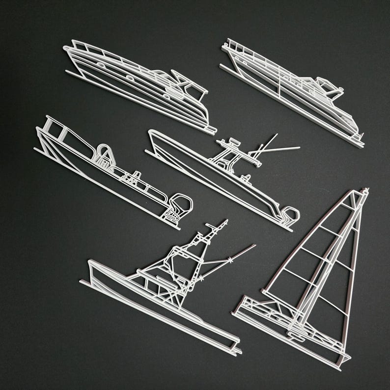 Boston Whaler Montauk Boat Silhouette, 3D Printed Desk Decor - Etsy UK