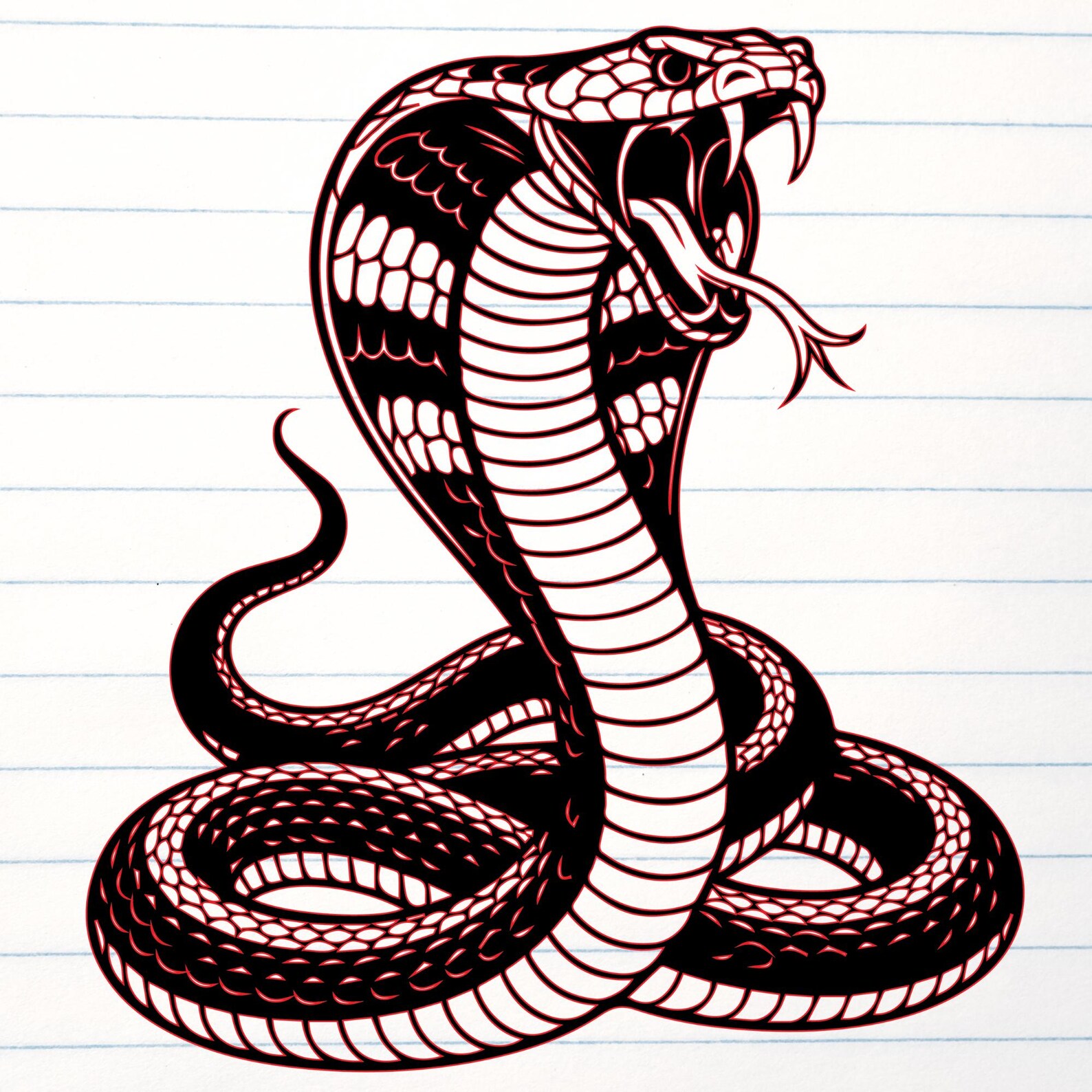 Cobra Vector Illustration, Cobra Svg, Venomous Cobra, Cobra Png, Cobra ...