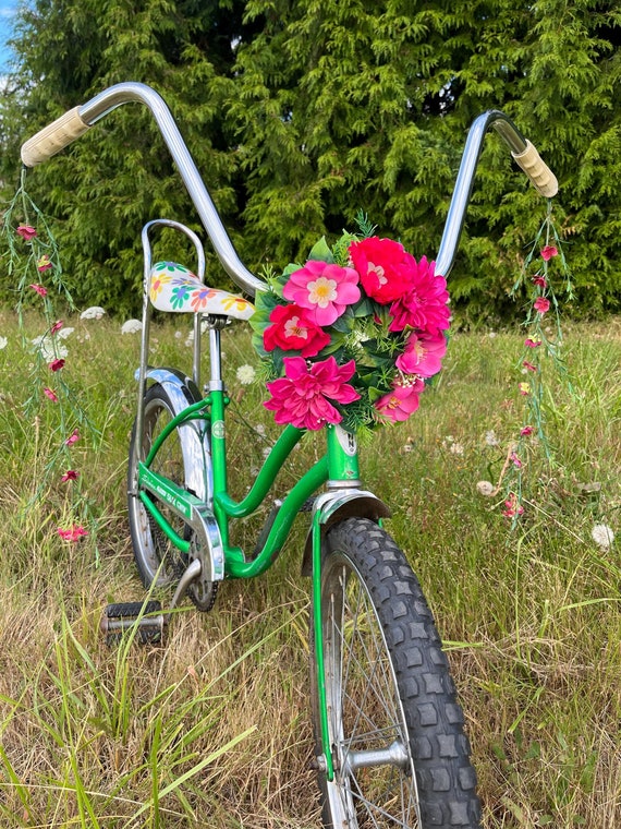 Handlebar Streamers Garnet Bicycle Streamers Flower Bike Accessory Etsy