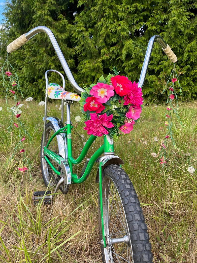 Handlebar Streamers, Garnet Bicycle Streamers, Flower Bike Accessory - Etsy