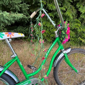 Handlebar Streamers, Garnet Bicycle Streamers, Flower Bike Accessory - Etsy