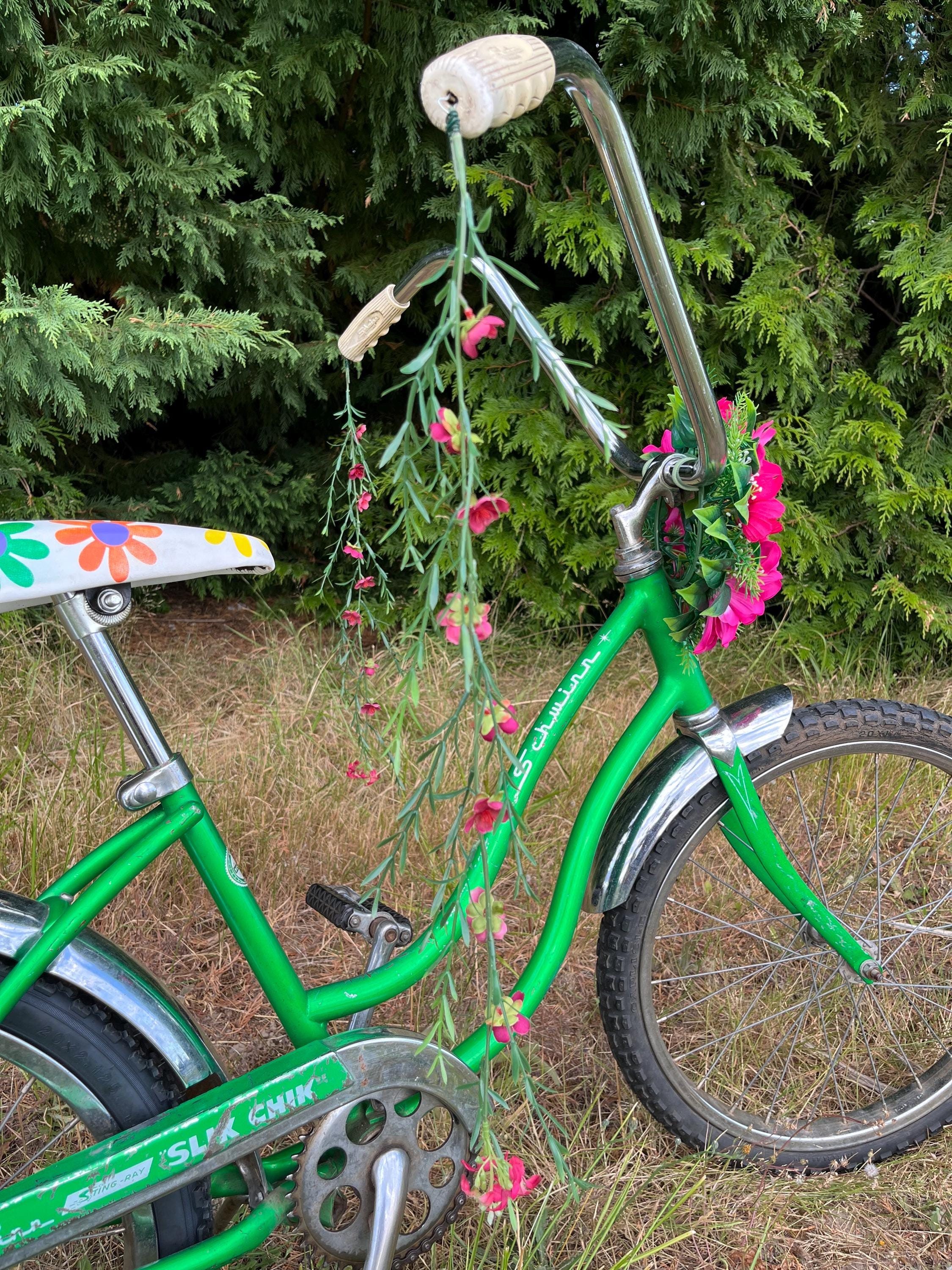 Handlebar Streamers, Garnet Bicycle Streamers, Flower Bike Accessory - Etsy