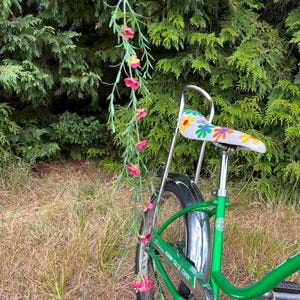 Handlebar Streamers, Garnet Bicycle Streamers, Flower Bike Accessory - Etsy