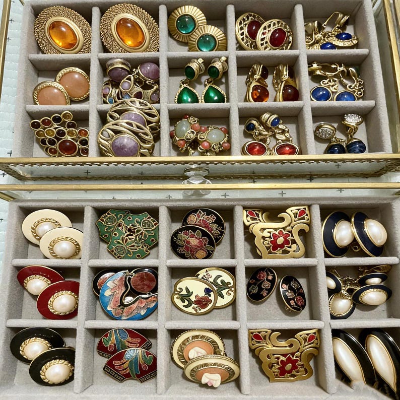 Mystery Jewelry Jar | Random Vintage Jewelry Blind Box | Rings ...