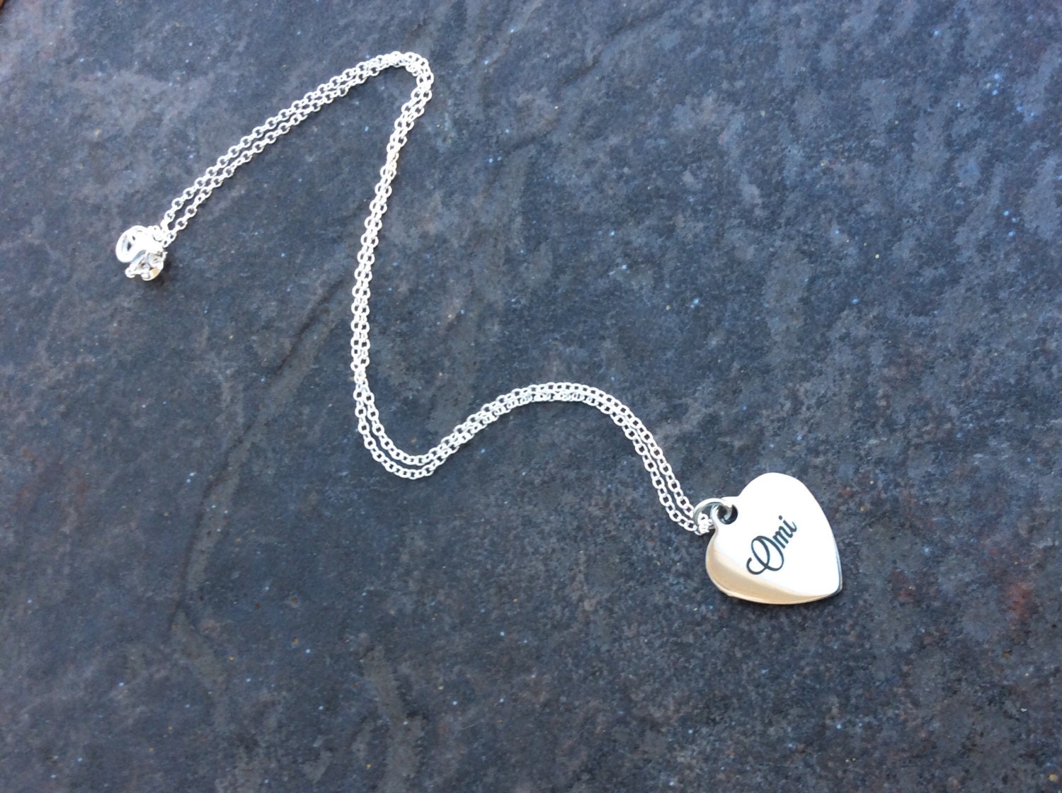 Omi necklace or bangle bracelet German Grandmother charm on | Etsy