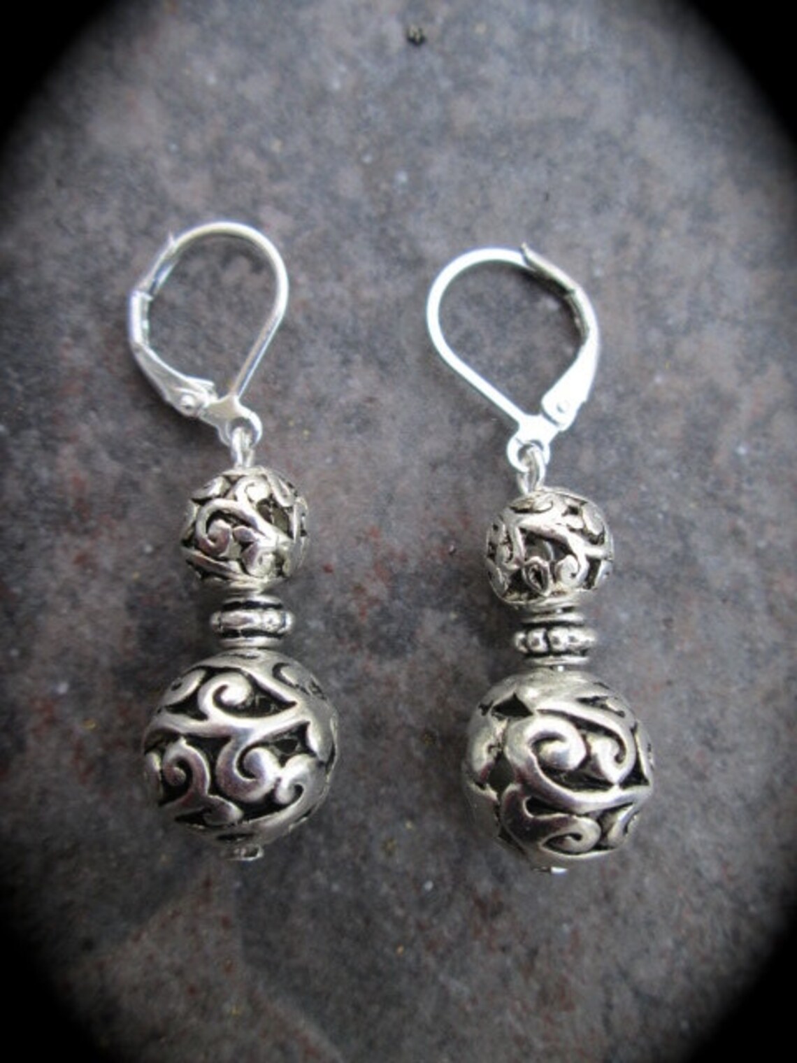 Silver Filigree Ball Earrings With Choice of Sterling Silver - Etsy