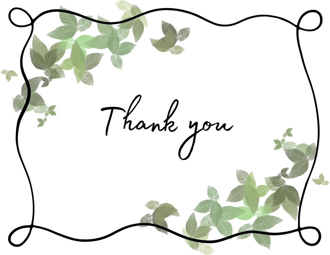 Simple and Sincere Thank You Card - Etsy