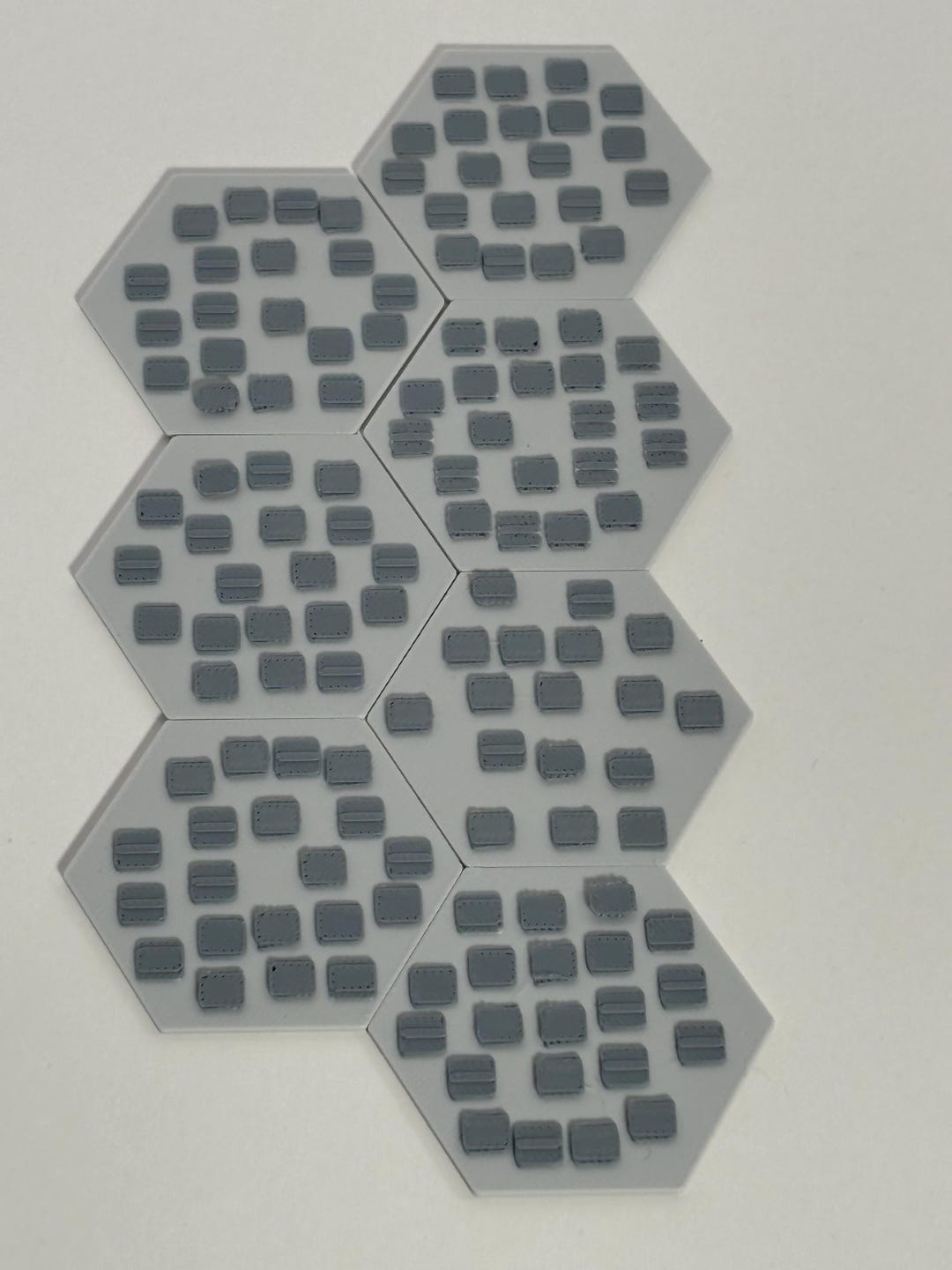 3D Printed Dungeon Floor Tiles – 54mm Hex – Fantasy, D&D Terrain – 7 ...