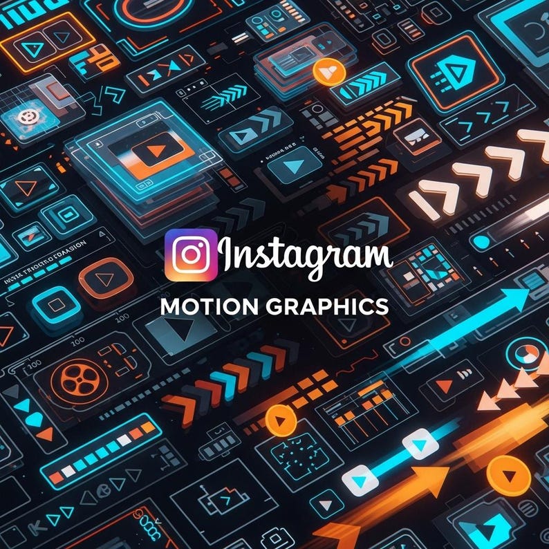 Instagram Motion Graphics Kit | Editable Reels Templates for Social ...
