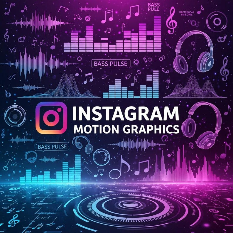 Instagram Motion Graphics Kit | Editable Reels Templates for Social ...