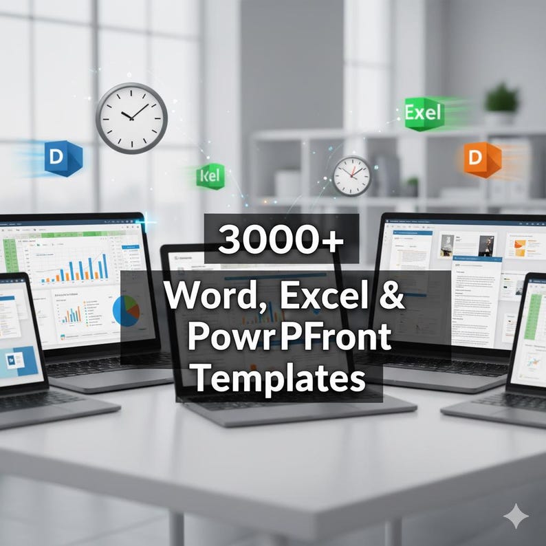 3000+ Word, Excel & Powerpoint Templates | Fully Editable Office Bundle ...