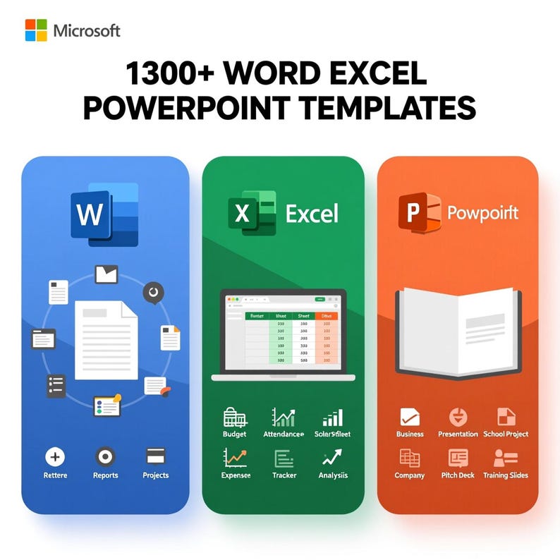 1300+ Word, Excel & Powerpoint Templates | Fully Editable Office Bundle ...
