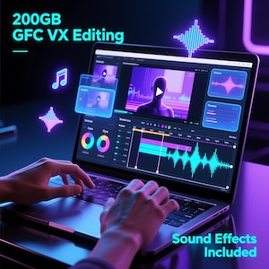 200GB GFX VFX Editing Bundle | Transitions, Overlays, FX Packs,motion Graphics, Video Editing ...