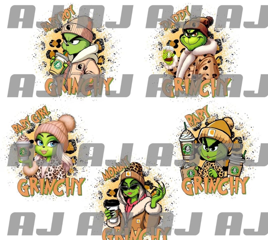 Holiday Green Fuzz Family Bundle Png - Etsy