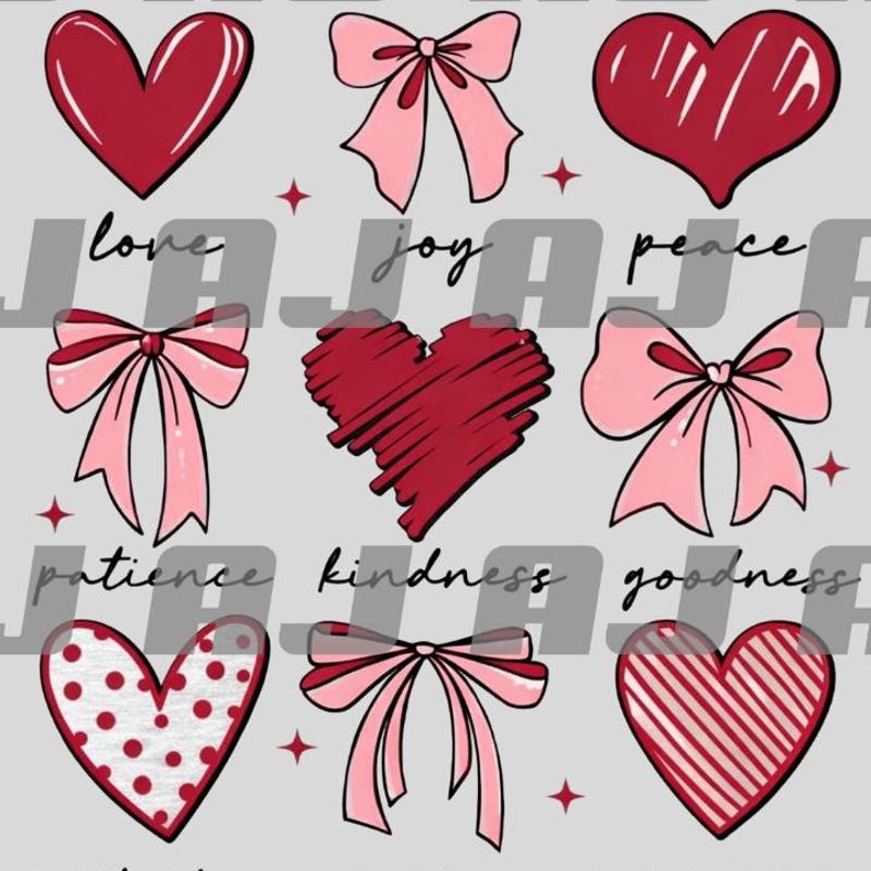 Png Bow With Hearts - Etsy