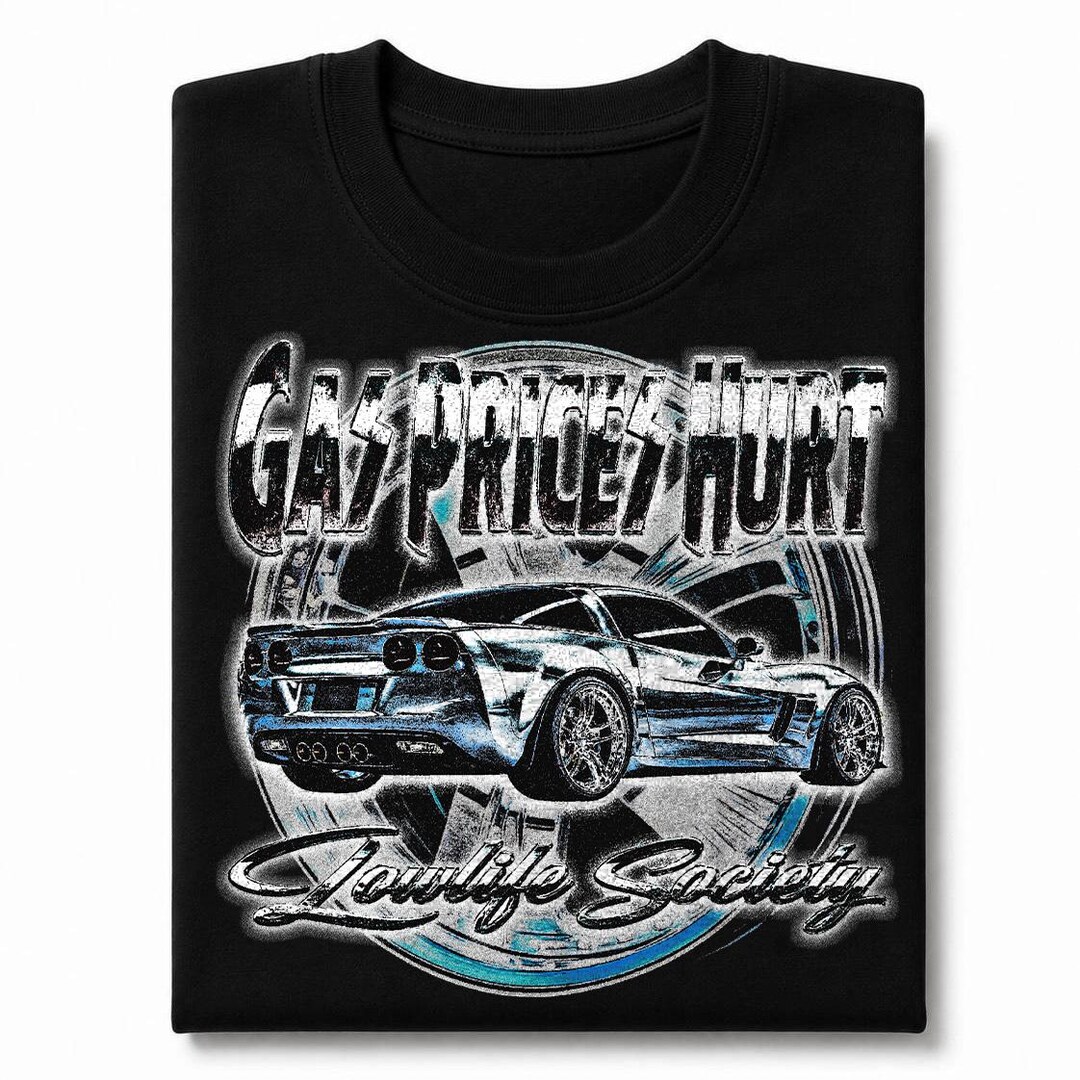 Gas Prices Hurt Lowlife Society PNG Digital Download, Chrome Sport Car ...