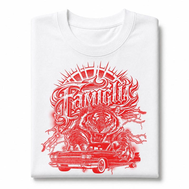 Familia Tiger Lowrider Chicano Art PNG Instant Download Tshirt DTF ...