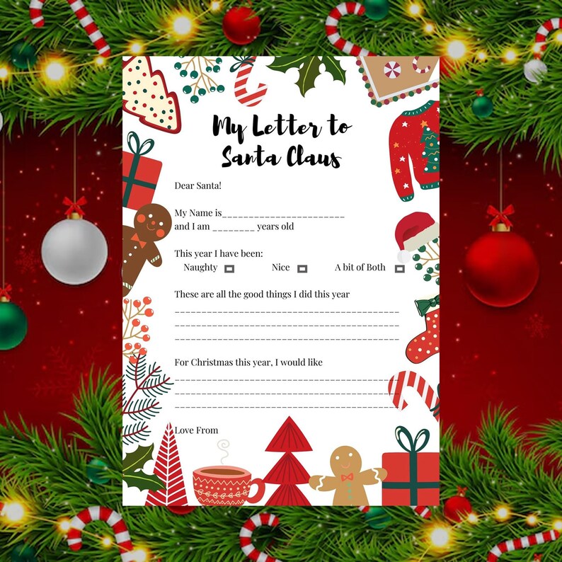10 Santa Letter Templates | Printable Letters for Kids | Holiday ...