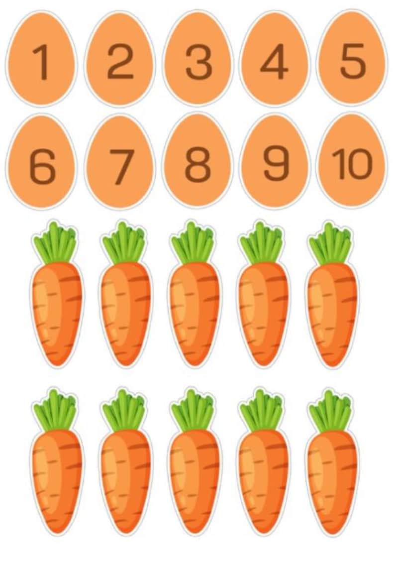 Number Matching From 1 to 10 – a Counting Board Game, Math Activity for ...