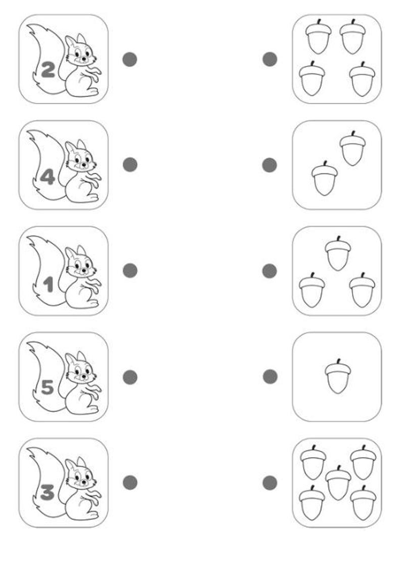 Counting Worksheets for Kids 1–10 Printable | Fall Math Activity ...