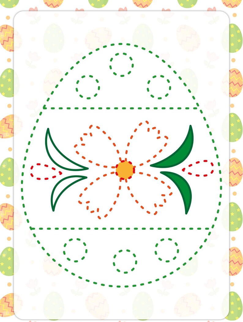 Easter Egg Tracing Worksheets for Preschoolers | Fine Motor Skills ...