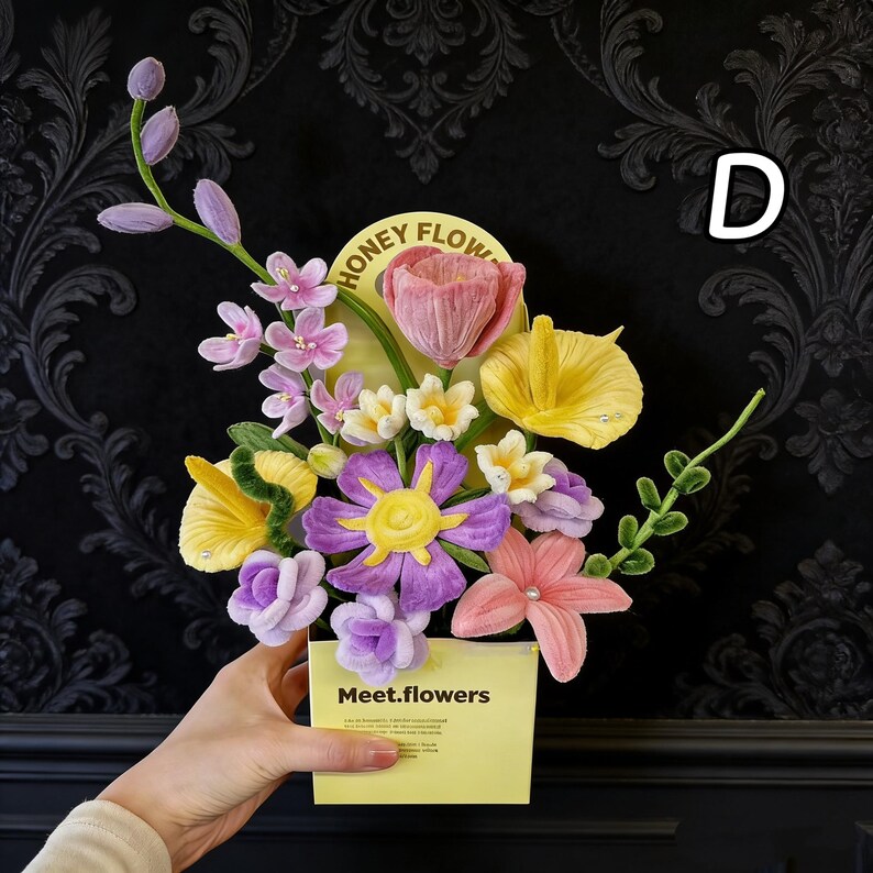 Twisty Stick Flower Box, DIY Bouquet Kit With Video, Flowers Pipe ...